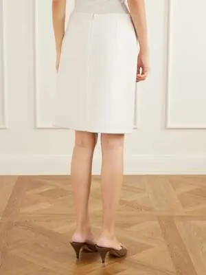 Loulou De Saison Judy Wool And Cashmere-blend Midi Skirt