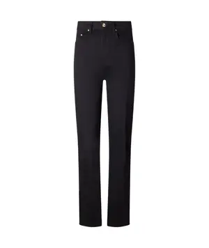 Ossou Flex Stretch High-rise Straight-leg Jeans - Black