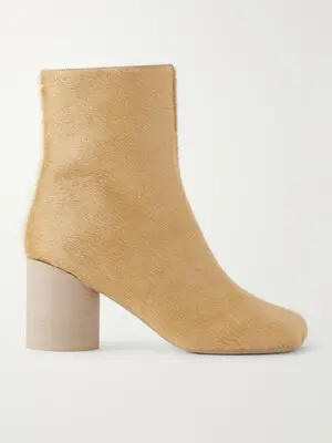 MAISON MARGIELA Calf Hair Ankle Boots - Neutrals