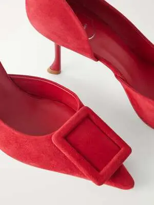 ROGER VIVIER Viv In The City 85 Suede Pumps