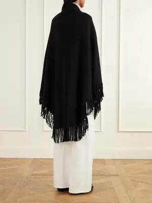Arch4 Fringed Cashmere Wrap - Black