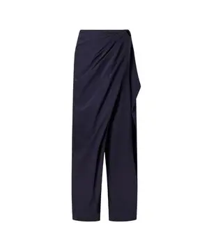 JW Anderson Cotton-drill Wide-leg Wrap Pants - Blue