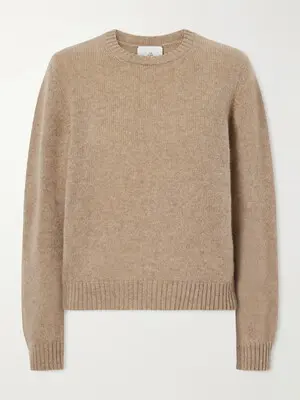 THE ELDER STATESMAN Elena Cashmere Sweater - Neutrals