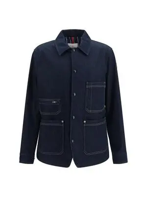 Moncler Haderu Denim Shirt Jacket - Blue