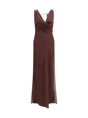 Andamane Minerva Long Dress - Brown