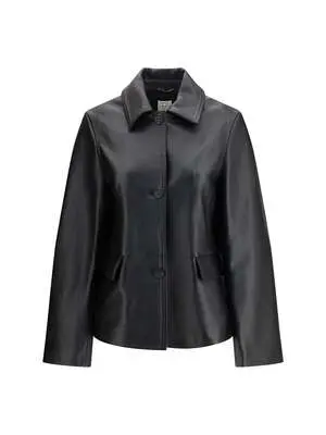 TOTEME Grained Leather Jacket - Black