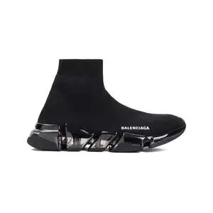Balenciaga Speed 2.0 Lt Full Clearsole Sneakers - Black