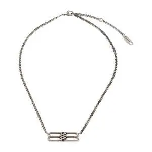 Balenciaga Bb Icon Necklace - Silver