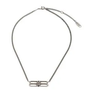 Balenciaga Bb Icon Necklace - Silver