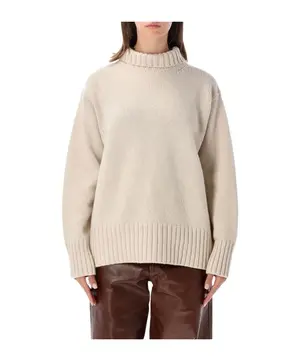 RÓHE Ribbed High Neck Knitted Jumper