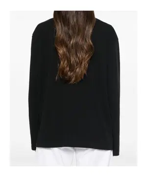 Jacquemus Logo-print Long-sleeve T-shirt - Black