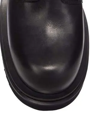 Rick Owens Round Toe Platform Biker Boots
