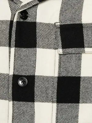 AMI Paris Wide Checkered Long-sleeve Overshirt