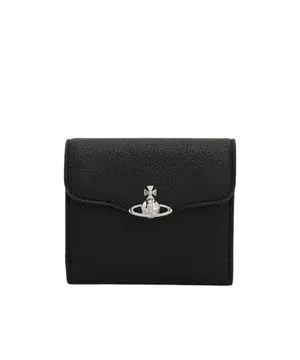 VIVIENNE WESTWOOD Logo-embellished Wallet - Black