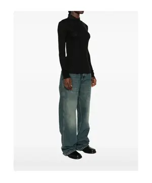 ENTIRE STUDIOS Long-sleeve Polo Shirt - Black