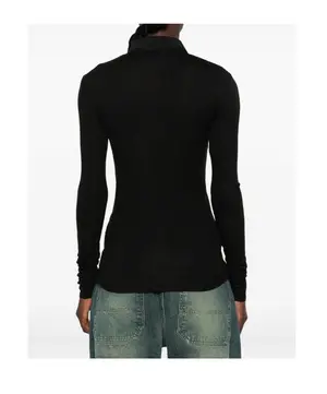 ENTIRE STUDIOS Long-sleeve Polo Shirt - Black