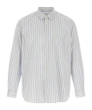 Comme Des Garçons Striped Panelled Shirt - No