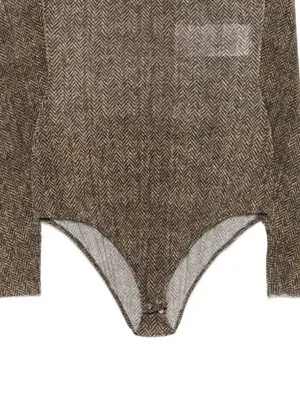 MAISON MARGIELA High-neck Bodysuit