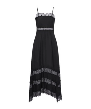 Ulla Johnson Coco Lace-trimmed Silk Twill Midi Dress - No