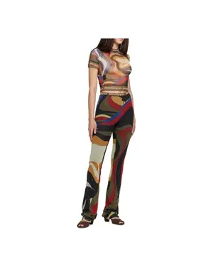 Ottolinger Printed Mesh Pants - Gray