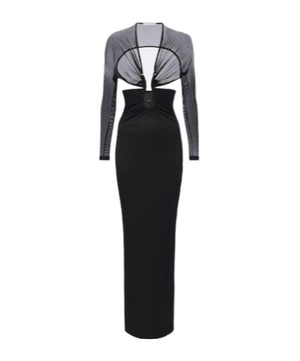 Christopher Esber Orbit Cutout Embellished Maxi Dress - No
