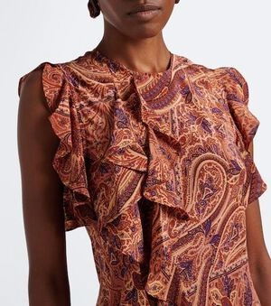 Ulla Johnson Ameline Silk Crêpe De Chine Midi Dress