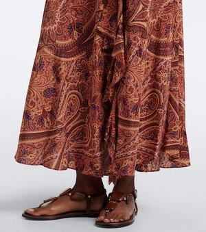 Ulla Johnson Ameline Silk Crêpe De Chine Midi Dress