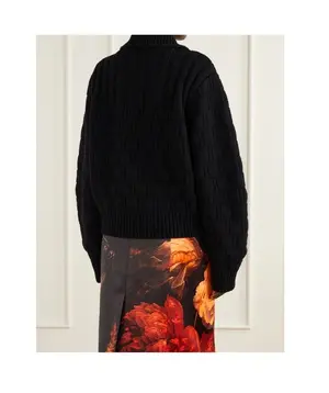 Dries Van Noten Textured Wool Cardigan - Black