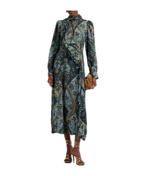 Ulla Johnson Sabrina Silk Crêpe De Chine Midi Dress - No