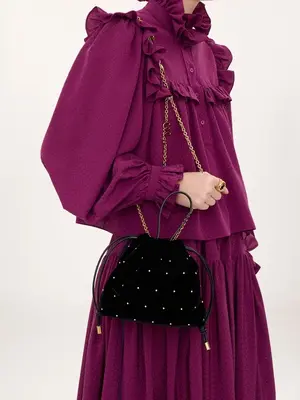 Chloé Icons Studded Bucket Bag - Black