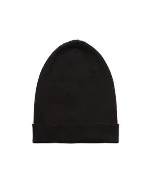 Rick Owens Ribbed Knit Hat - Black