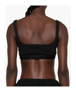 ENTIRE STUDIOS Logo-patch Cropped Top