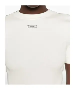 ENTIRE STUDIOS Crew-neck Logo T-shirt - Ivory