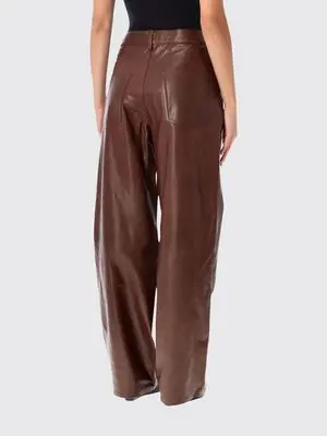RÓHE Wide-leg Leather Pants - Brown