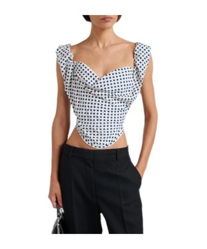 VIVIENNE WESTWOOD Sunday Polka-dot Bustier Top - No