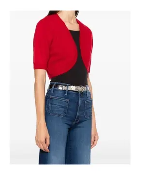 TWINSET Short-sleeve Cropped Cardigan