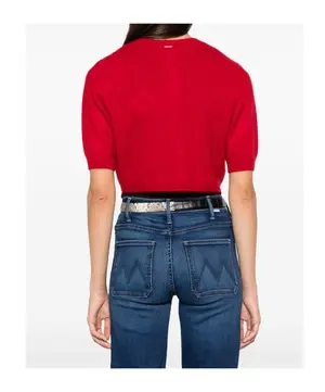 TWINSET Short-sleeve Cropped Cardigan