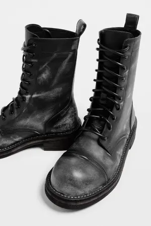 ANN DEMEULEMEESTER Aric Lace-up Ankle Boots