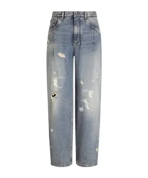 Dolce & Gabbana Belt Loop Jeans - Gray