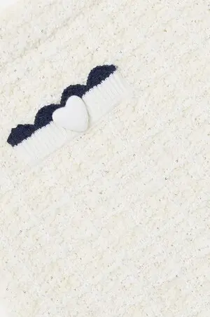 SELF-PORTRAIT Mini Embroidered Knit Skirt