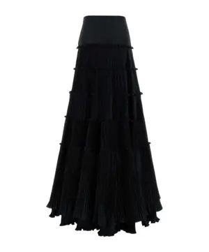 Blumarine Tiered Pleated Skirt