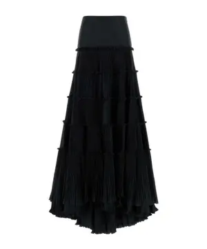 Blumarine Tiered Pleated Skirt