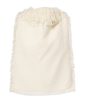 RÓHE Fringed Bouclé Top - White