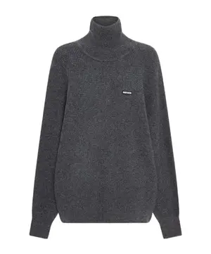 ROTATE BY BIRGER CHRISTENSEN Turtleneck Sweater - Grey