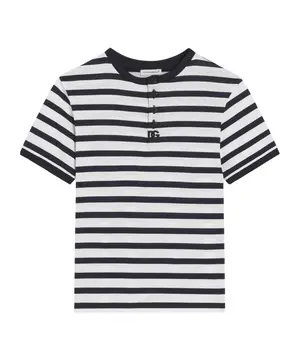 Dolce & Gabbana Stripped Jersey Serafino - Multicolor