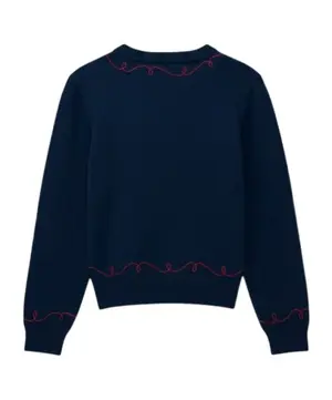 BODE Long-sleeve Knit Top - Navy
