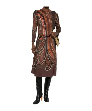 Etro Paisley-print Long-sleeve Dress No