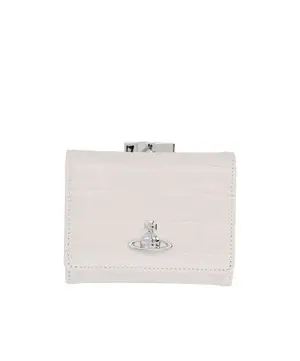 VIVIENNE WESTWOOD Embossed Orb Wallet - Cream