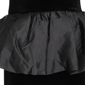 SELF-PORTRAIT Puff-sleeve Peplum Dress