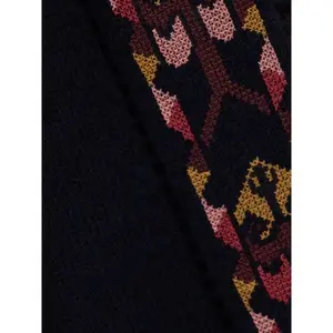 Ba&sh Sleeve Intarsia Crew Neck Sweater